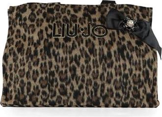 Liu Jo sac shopper sac &agrave; &eacute;paule Tote Bag Brown Animalier brun