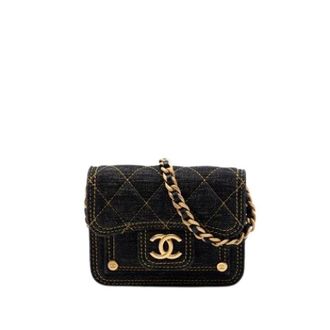 Chanel Pre-owned Vintage Mini Crossbody - Femme - Pre-owned - Bleu - Taille: ONE Size