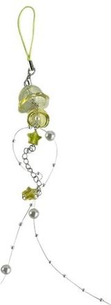 Generic Jellyfish Porte-clés avec breloque en forme détoile en cristal et perles pour téléphone portable pour femmes et filles, Y, taille unique