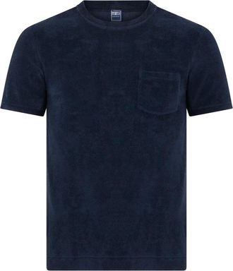Fedeli Homme, Tops, Bleu, Taille: XS T-Shirt Col Rond