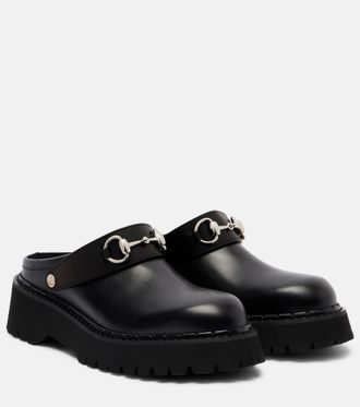 Gucci Slippers Horsebit aus Leder
