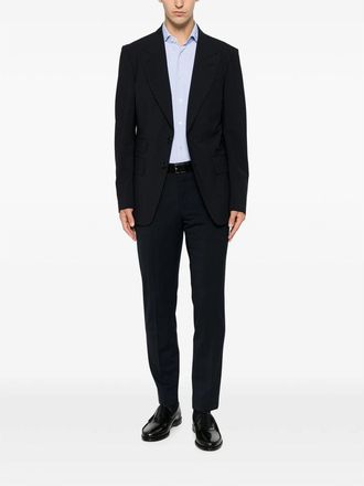 Pantaloni Torino Tailored Cotton Trousers - Navy
