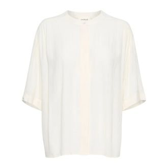 Soaked In Luxury Chemise Blanche Whisper pour Femmes - Femme - Blouses et Chemises - Blanc - Taille: 40 FR