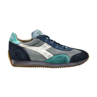 Diadora Homme, Chaussures, Bleu, Taille: 42 1/2 EU Vintage Style Baskets Equipe Dirty Stone Wash