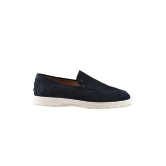 Tod's Homme, Chaussures, Bleu, Taille: 44 1/2 EU Mocassin en daim
