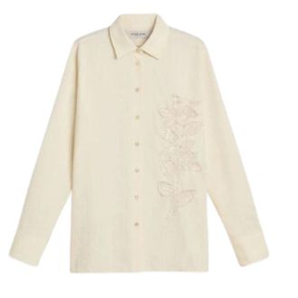 Golden Goose Baumwollhemd mit Pailletten - - Blouses & Shirts - Damen - Beige - M
