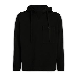 Ten c Label Patch Pocket Drawstring Hood - - Sweatshirts & Hoodies - Herren - Schwarzk - M