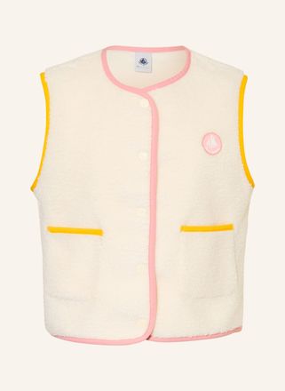 Petit Bateau Petit Bateau Teddyfell-Weste weiss