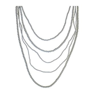 Dansk Copenhagen Lisa Long Collier Sautoir Multi Perles - Femme - Accessoires - Beige - Taille: ONE Size