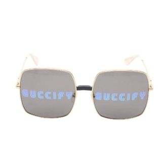 Gucci Lunettes de soleil Guccify Pre-owned - Femme - Pre-owned - Jaune - Taille: ONE Size