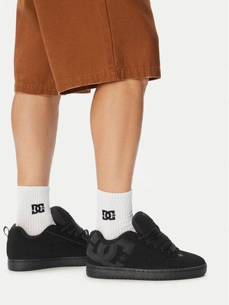 DC Sneakers EO-COURT GRAFFIK BEVELED DC06035001 Schwarz