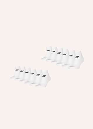 Puma Socken Elements Quarter 12-Pack weiss
