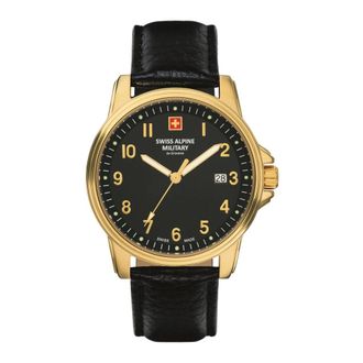 Swiss Alpine Military Swiss Alpine Military Herren Armbanduhr 40 mm Armband Leder 7011.1517 - - Accessories - Herren - Schwarzk - ONE SIZE