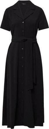 s.Oliver Maxikleid Kleid Figurbetontes Midikleid mit Bindeg&uuml;rtel und Reverskragen