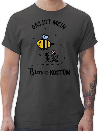 Shirtracer T-Shirt Herren - Karneval & Fasching - Das ist Mein Bienen Kost&uuml;m I Biene - 3XL - Dunkelgrau - imker Tshirt faschingsshirt Faschings bee t-Shirts Bien