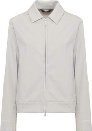 K-Way Femme, Vestes, Beige, Taille: 36 FR Collared Zip SweaT-shirt