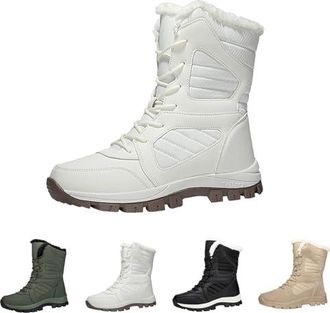 Generic Bottines dhiver doublées pour femme - Légères - Bottes dhiver orthopédiques - Bottes de neige mi-hautes - Antidérapantes - Bottes dhiver - Bottes de t
