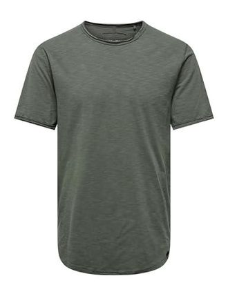 Only & Sons T-Shirt pour Homme, Castor Gray, XL