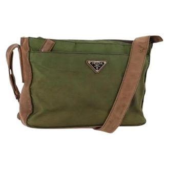 Prada Sac bandouli&egrave;re en nylon vintage Pre-owned - Femme - Pre-owned - Vert - Taille: ONE Size