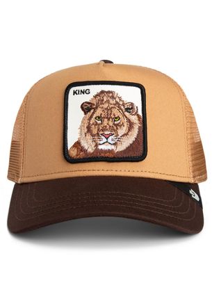 Goorin Brothers Trucker Cap King Heat Ground Braun Schwarz, Size:OneSize