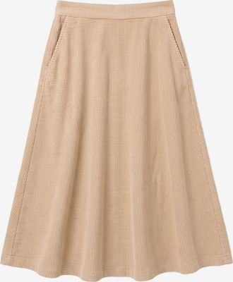 Knowledge Cotton Apparel Damen vegan Rock Cord Hell Federgrau