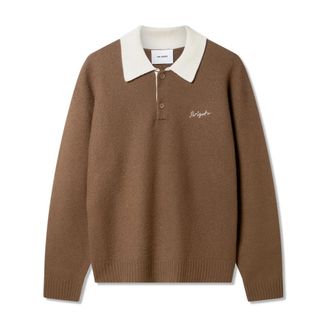 Axel Arigato Sonny Polo Sweater - - Knitwear - Herren - Braun - L