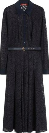 Max Mara Femme, Robes, Bleu, Taille: 38 FR Maxi Robes