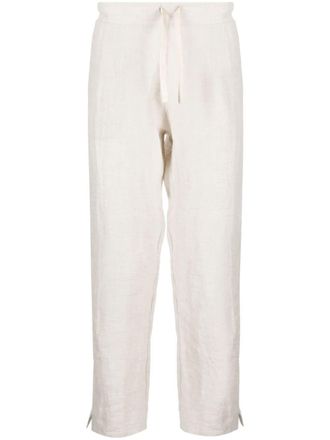 Maran&eacute; pantalon fusel&eacute; &agrave; lien de resserrage - Tons neutres