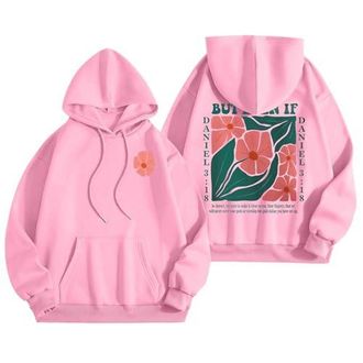 Generic Sweat &agrave; capuche imprim&eacute; tendance pour la Saint-Valentin 2026 (2), rose, XXL