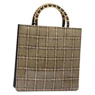 Chanel Pre-owned Cuir sacs-chanel - Femme - Pre-owned - Vert - Taille: ONE Size