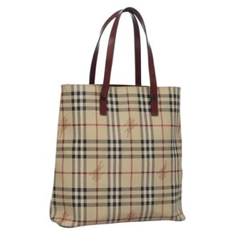 Burberry Pre-owned Cuir sacs-main - Femme - Pre-owned - Beige - Taille: ONE Size