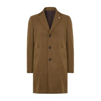 L.B.M. 1911 Brauner Mantel f&uuml;r M&auml;nner - - Coats - Herren - Braun - XL