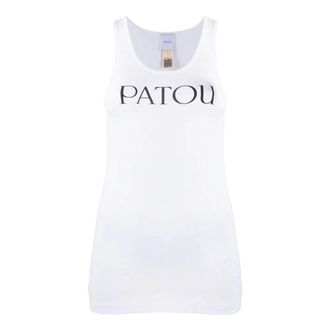 Patou &Auml;rmelloses Top - - Tops - Damen - Wei&szlig; - M