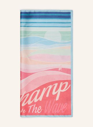 Longchamp Seidentuch Sunset Waves pink