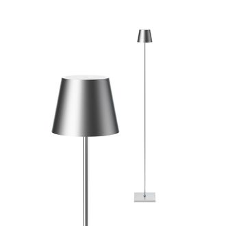 Sigor Nuindie Stehleuchte - Dimmbare LED Akku-Stehlampe Indoor & Outdoor, IP54 spritzwassergesch&uuml;tzt, H&ouml;he 120 cm, aufladbar mit easy-connect, 12 h Leuchtda