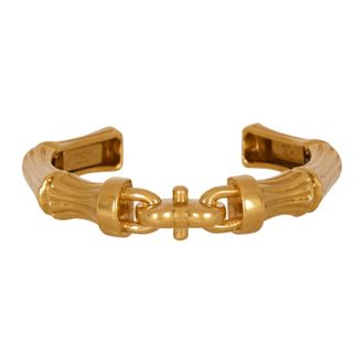 Balmain Femme, Accessoires, Jaune, Taille: L Bracelet Sync fa&ccedil;on babou en laiton