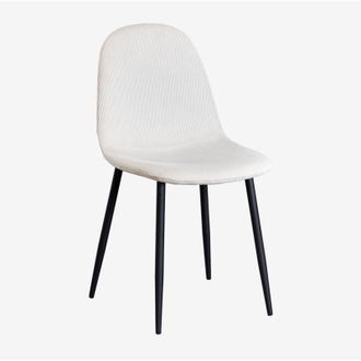 Sklum Chaise de salle &agrave; manger rembourr&eacute;e Glamm SKLUM Noir