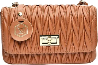 Luisa Vannini Braun Rindsledertasche