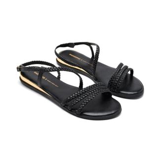 Gioseppo Damen Brentwood Flache Sandale, Schwarz, 38 EU