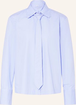 van Laack Van Laack Hemdbluse Vl-Bergit-Sv Mit Abnehmbarer Krawatte blau