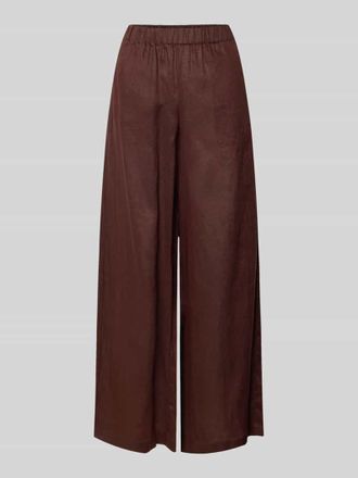 Ecoalf Wide Leg Leinenhose mit elastischem Bund Modell MOSSI