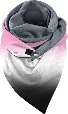 Generic Foulards Femme ÉCharpe Hiver Chaude Universelle Automne-Hiver ImpriméE éLéGante Double éPaisseur Avec Boucle Douce Et Confortable Basiques Classique