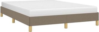 vidaXL Cadre de lit Taupe 140x190 cm Tissu