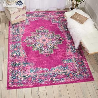 Nourison Blue Passion Area Teppich Vintage 53X73 Fuchsia
