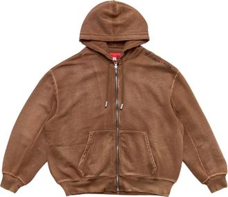 ECKHAUS LATTA hoodie Bison à fermeture zippée - Marron