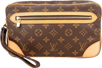 Louis Vuitton Crossbody Bags - Louis Vuitton Canvas Monogram Marly Dragonne Clutc - Gr. unisize - in Braun - f&uuml;r Damen