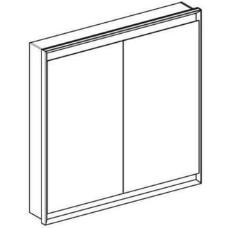 Keramag Geberit one Spiegelschrank mit ComfortLight, 2 T&uuml;ren