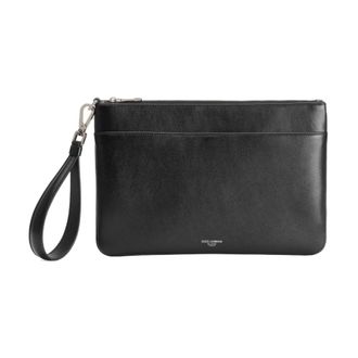 Dolce & Gabbana Calfskin Necessaire - - Bags - Herren - Schwarzk - ONE SIZE