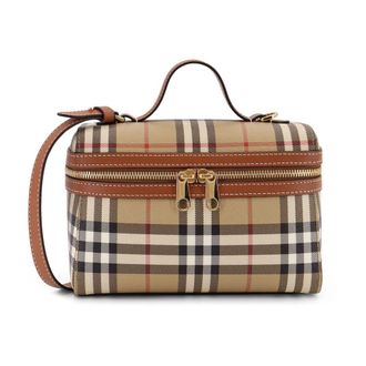 Burberry Femme, Sacs, Brun, Taille: ONE Size Check Vanity Bag