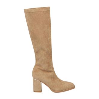 Alma En Pena Stiefel mit Blockabsatz - - Shoes - Damen - Beige - 37 EU